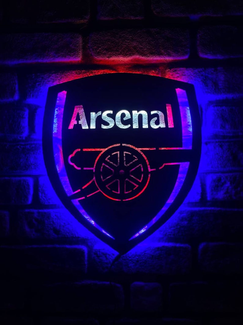 Arsenal Football Club Led Sign, Arsenal Wall Decor, Football Gift ...