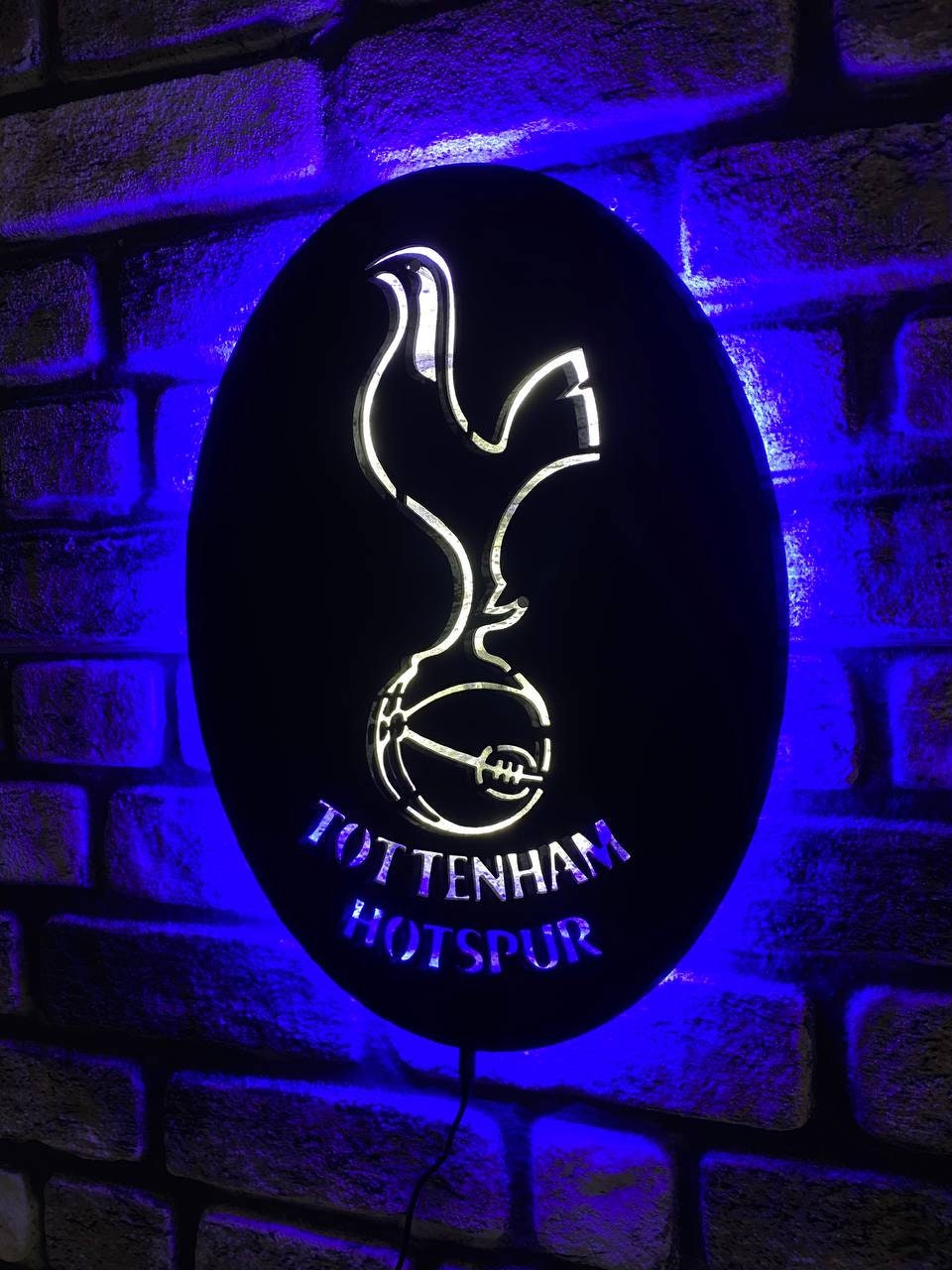 Tottenham Hotspur Led Sign, Neon Sign, Football Team Wall Hangings Sign ...