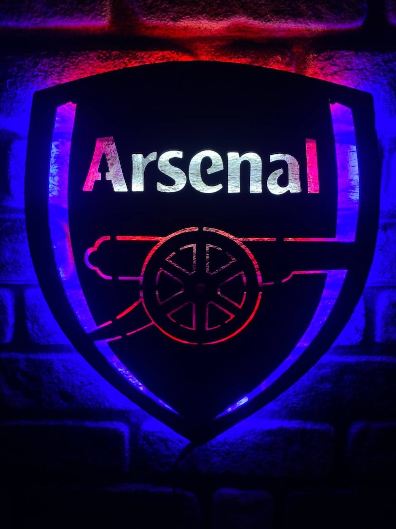 Arsenal Football Club Led Sign, Arsenal Wall Decor, Football Gift ...