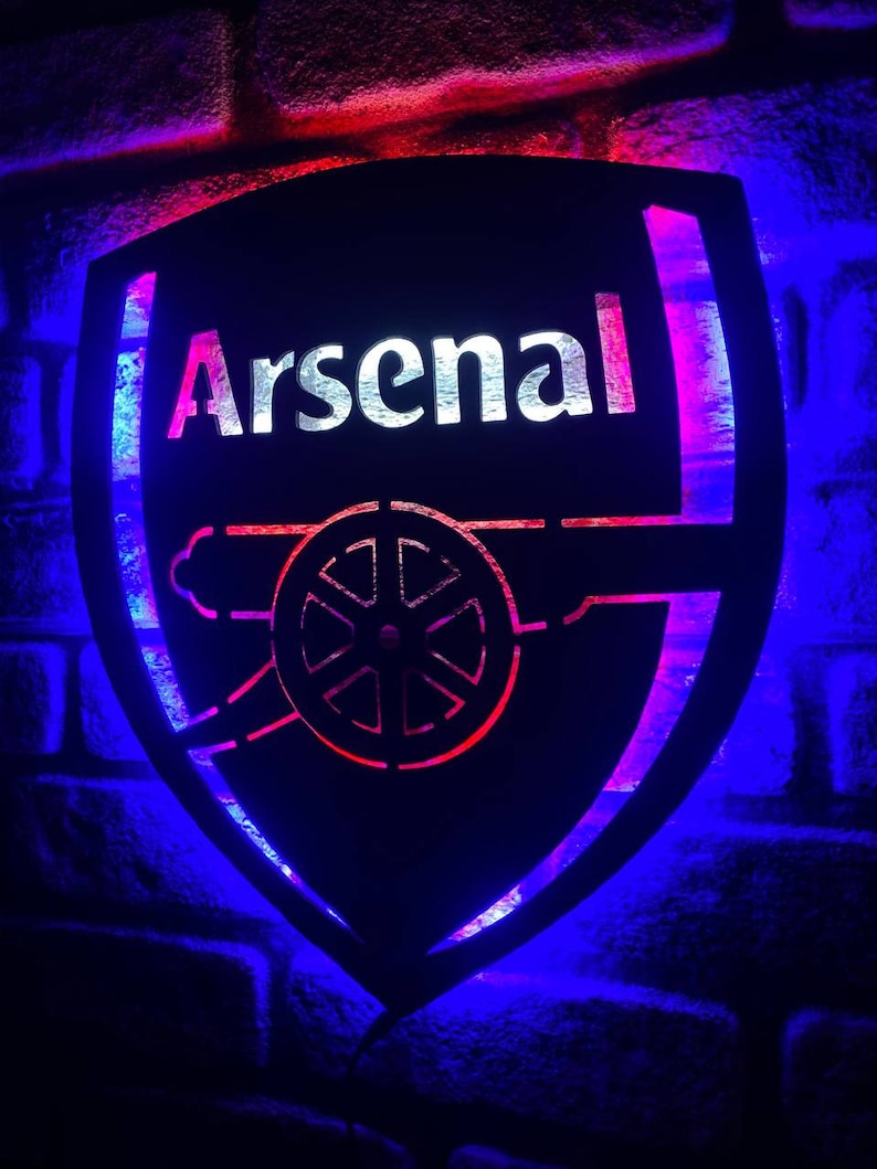 Arsenal Football Club Led Sign, Arsenal Wall Decor, Football Gift ...