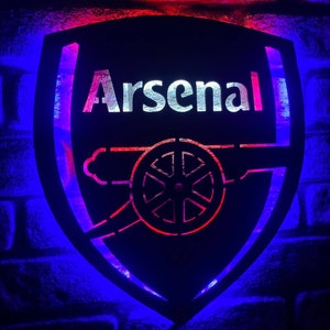 Arsenal Football Club Led Sign, Arsenal Wall Decor, Football Gift ...