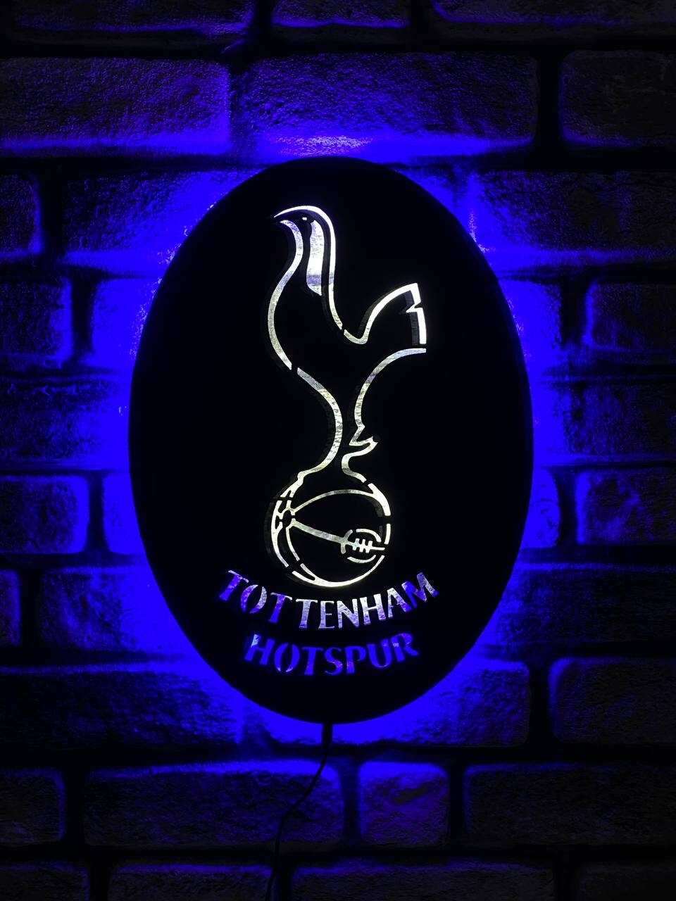 Tottenham Hotspur Led Sign, Neon Sign, Football Team Wall Hangings Sign ...