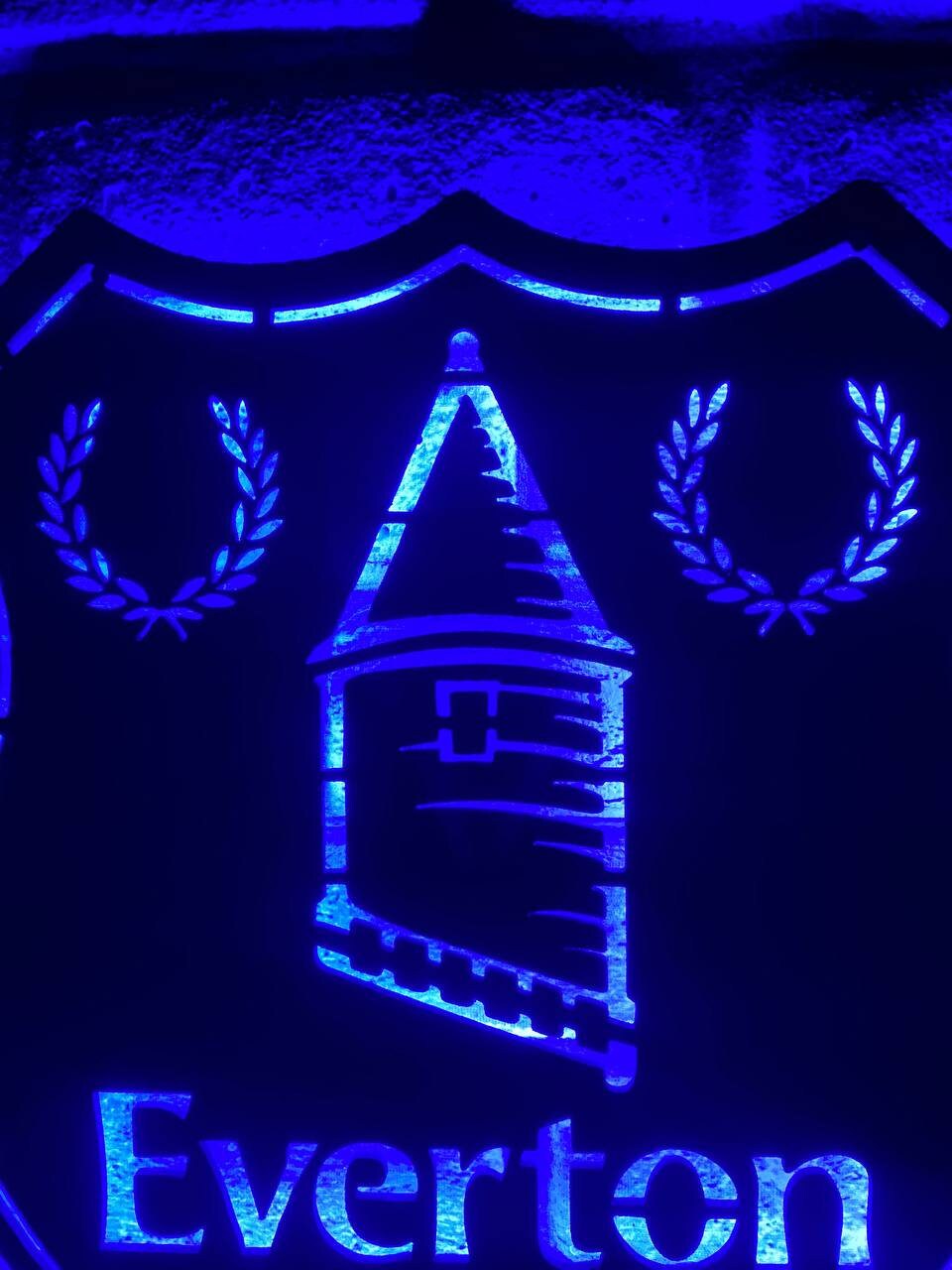 Everton Football Club Led Sign Everton Wall Art Everton - Etsy UK