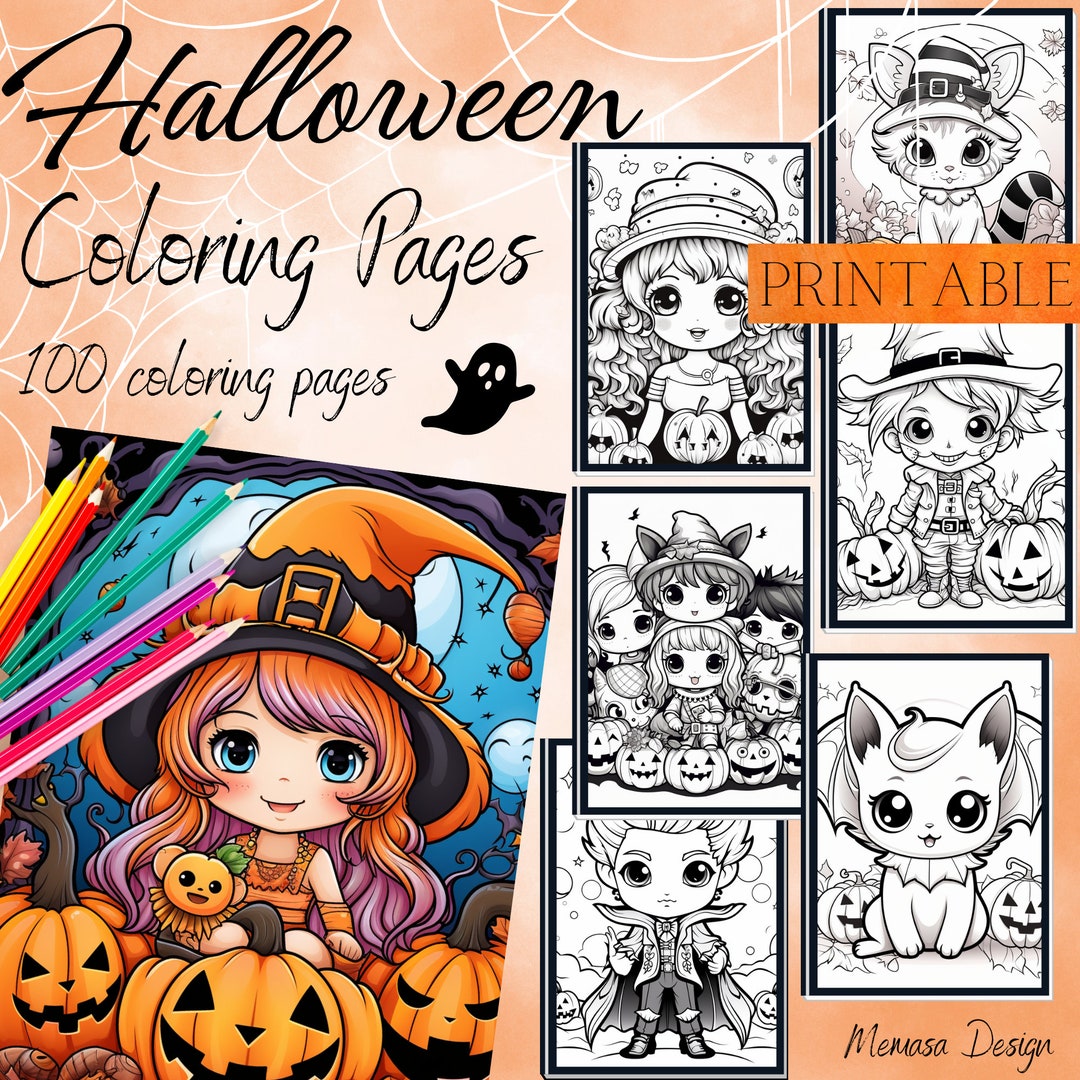 Printable Halloween Colouring Pages, Kids Halloween Coloring Sheets ...