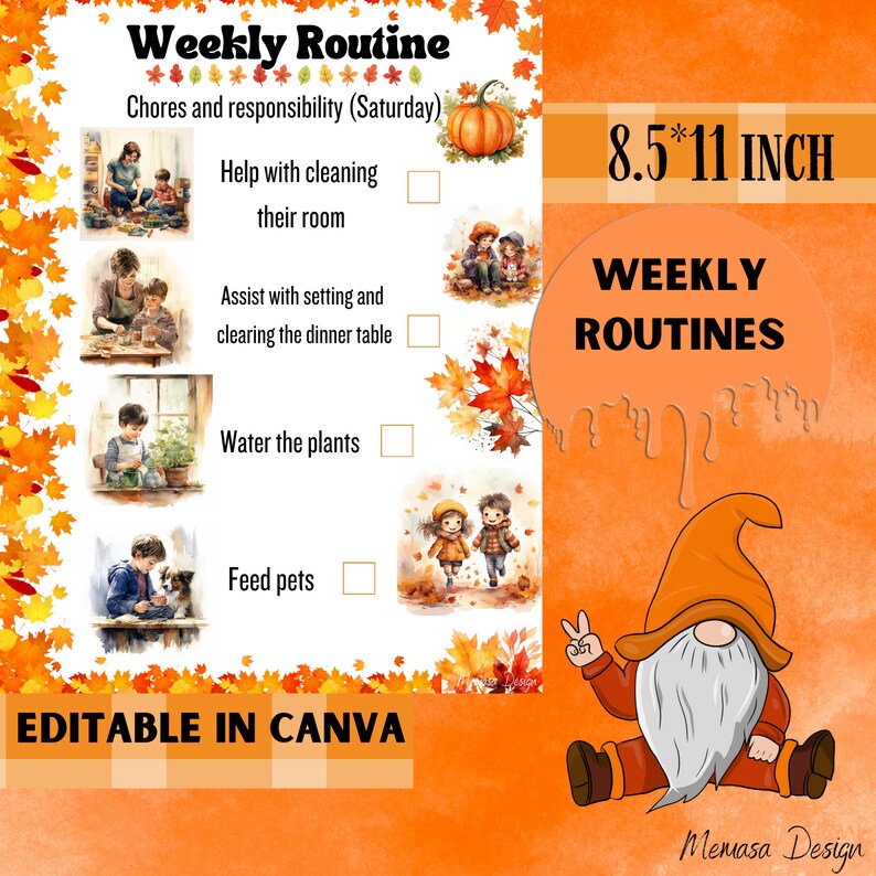 Editable Kids Visual Checklist Daily School Checklist - Etsy