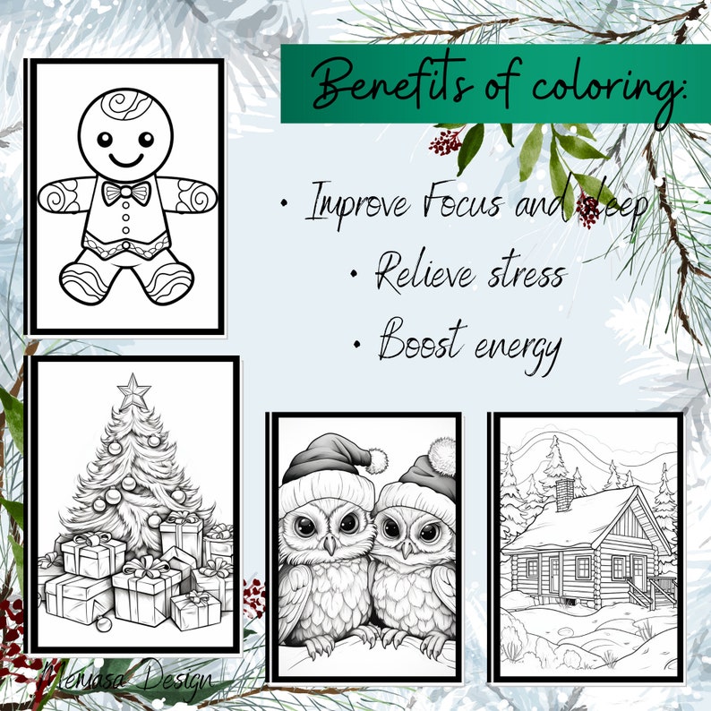 Printable Christmas Colouring Pages, Kids Christmas Coloring Sheets ...