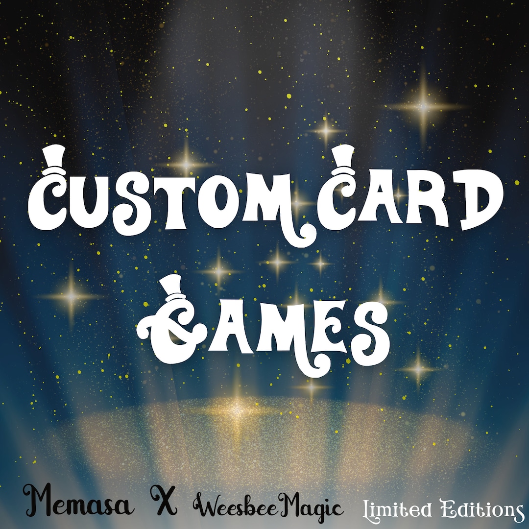 Custom Card Games, Magical Limited Games, Party Event Game, Unique ...