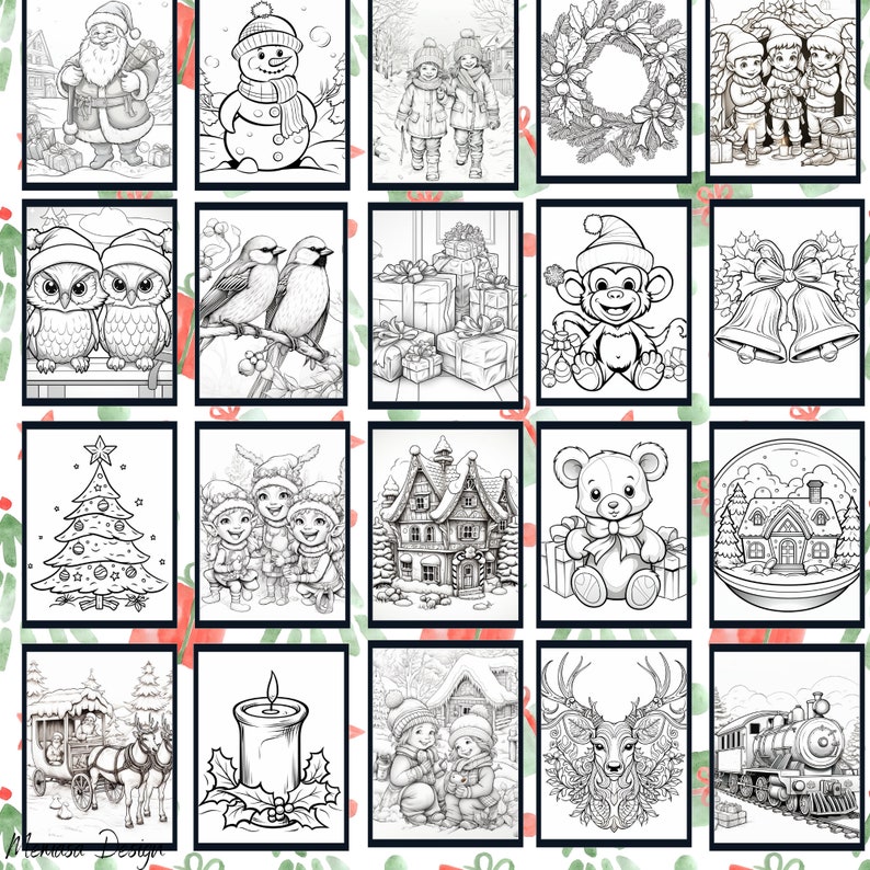 Printable Christmas Colouring Pages, Kids Christmas Coloring Sheets ...