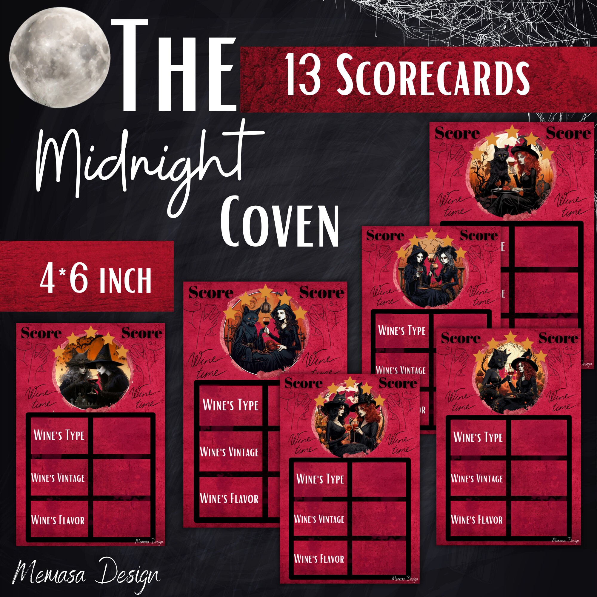 The Ultimate Halloween Card Gamehalloween Wine Tasting Game - Etsy