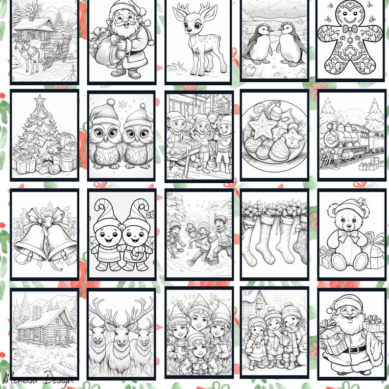Printable Christmas Colouring Pages, Kids Christmas Coloring Sheets ...
