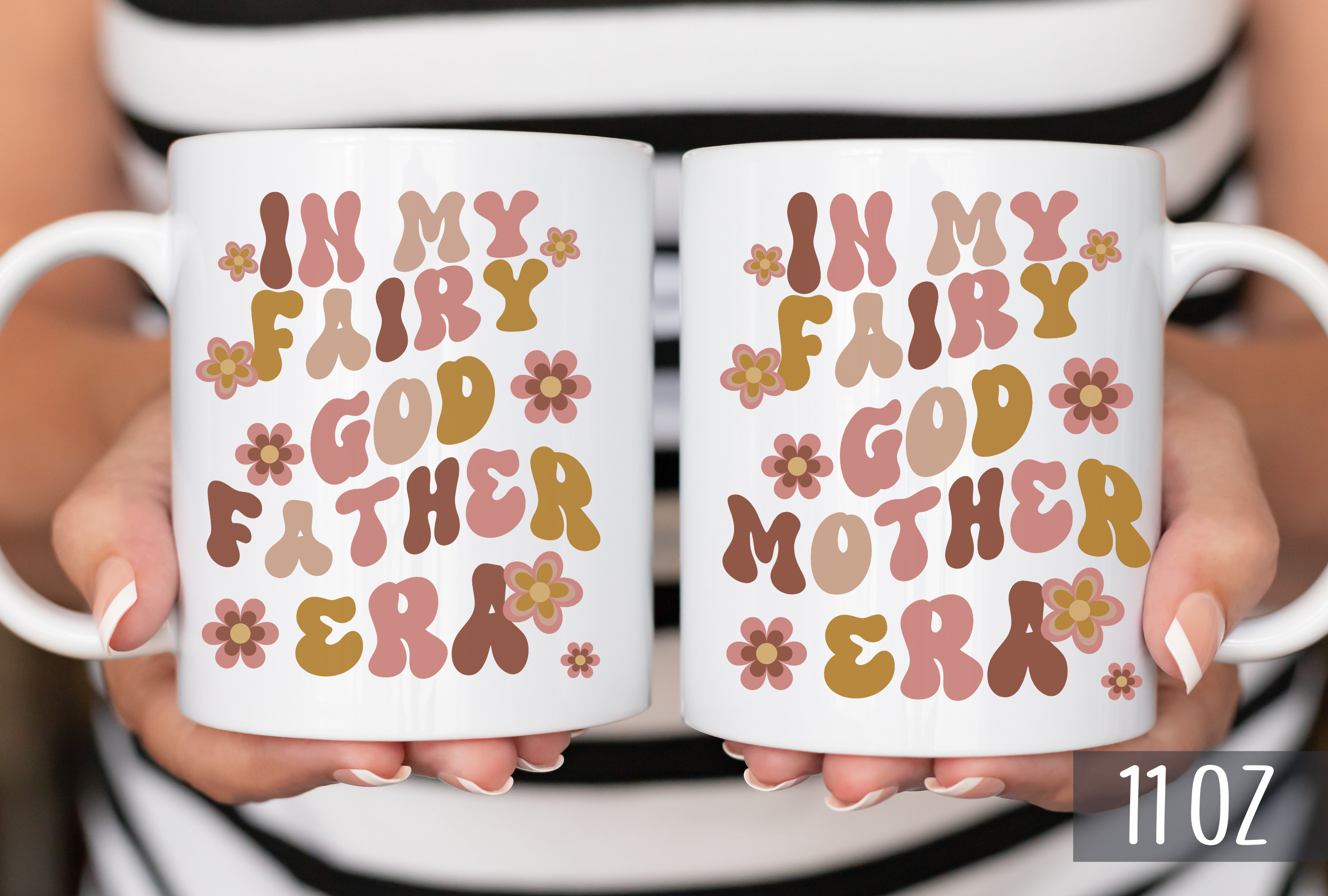 In My Fairy Godmother Godfather Matching Retro Mugs, Godparent Proposal ...