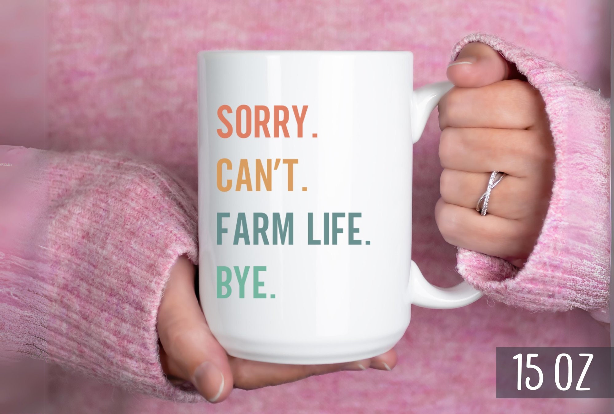 Sorry Can't Farm Life Bye Funny Gift for Farmer, Vintage Farm Mug, Farm ...