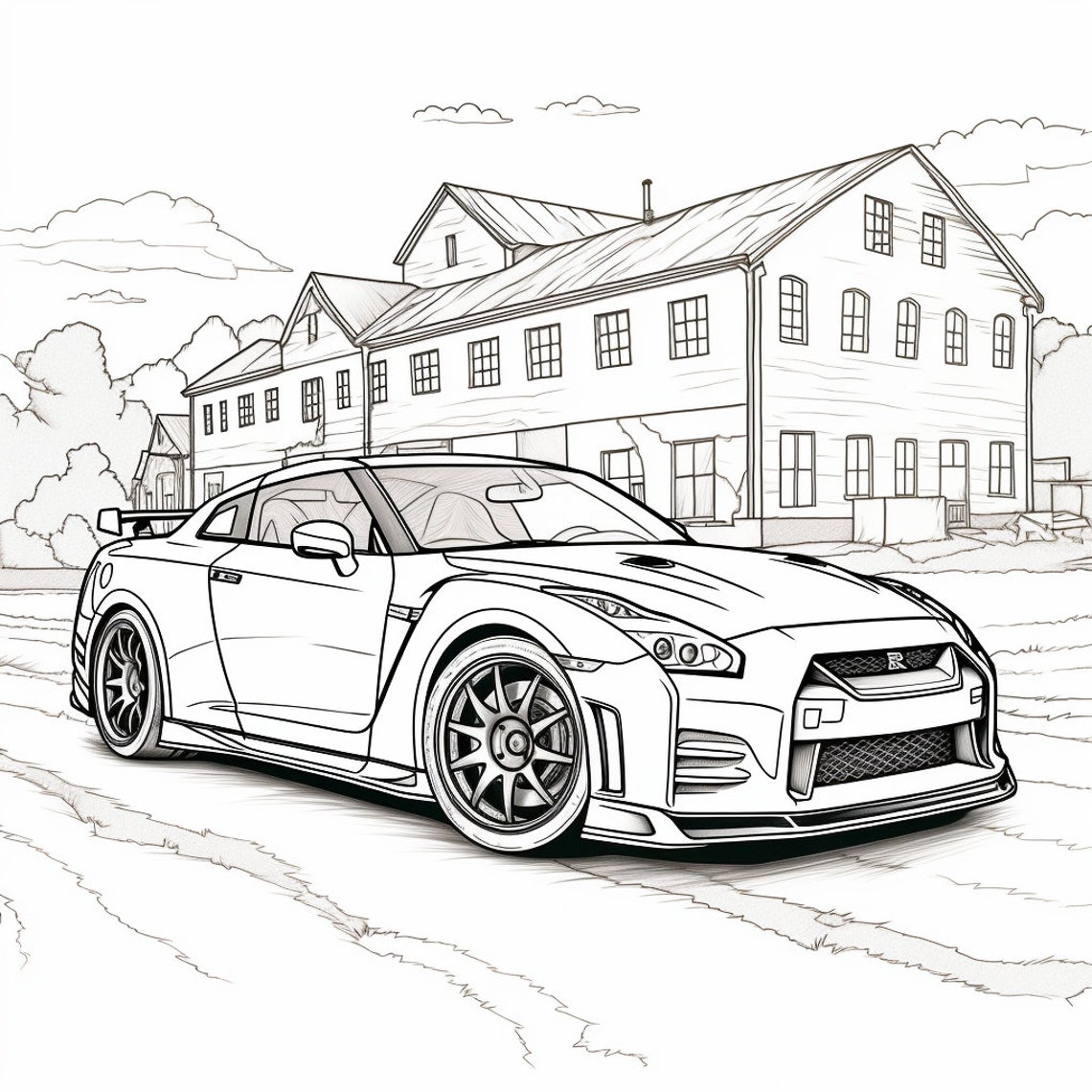 20 JDM Cars Coloring Pages (downloadable PDF) - Etsy