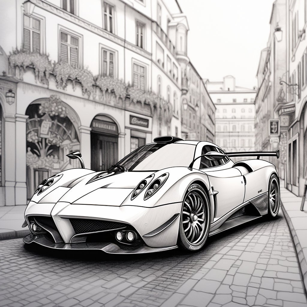 40 Sportscar/f1 Coloring Pages (downloadable PDF) - Etsy