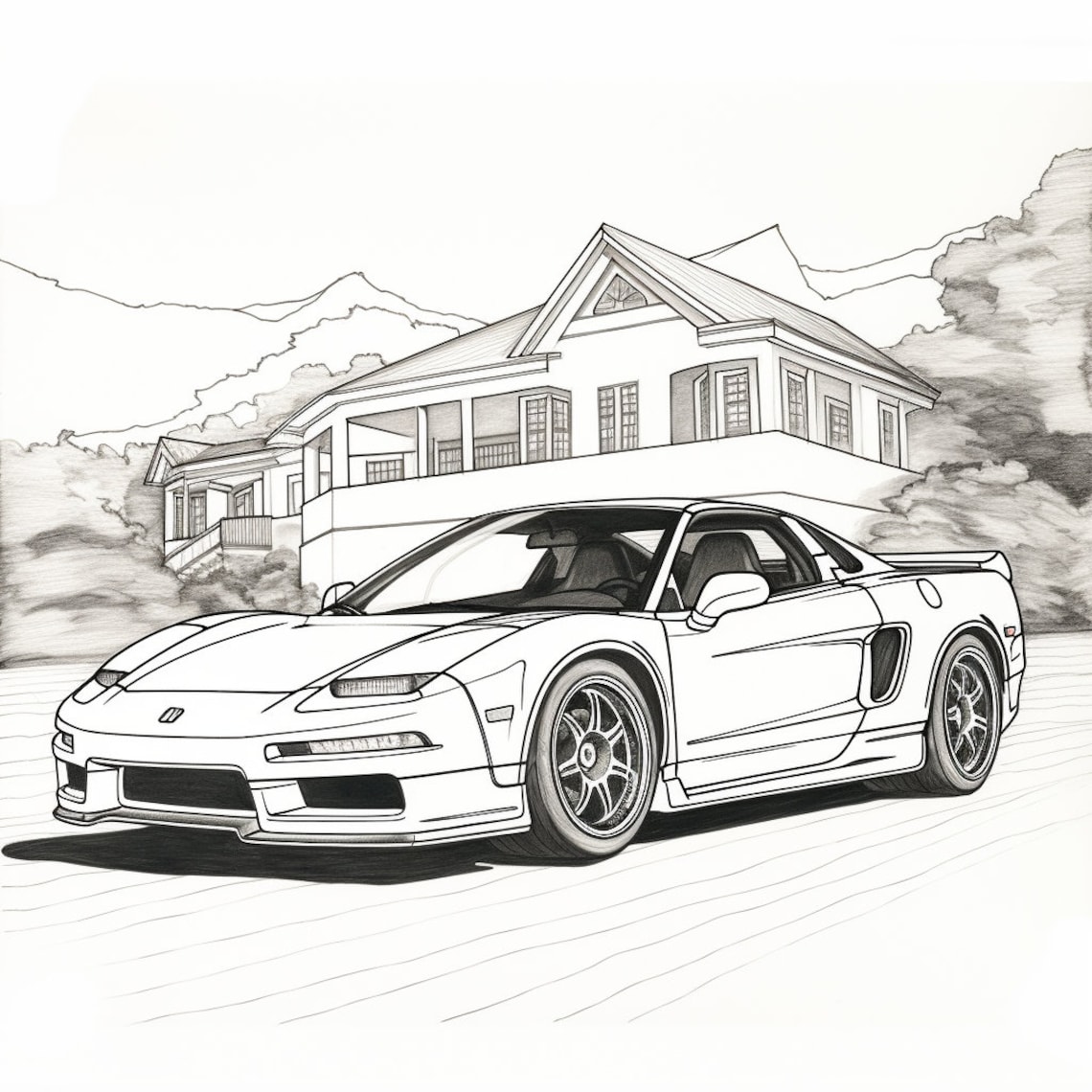 20 JDM Cars Coloring Pages (downloadable PDF) - Etsy