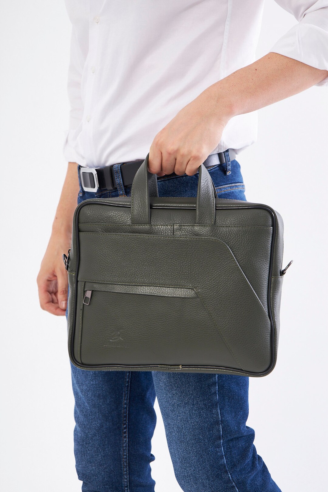 Leather MacBook and Notebook Bag, Genuine Leather 13.3 Inch MacBook Bag ...