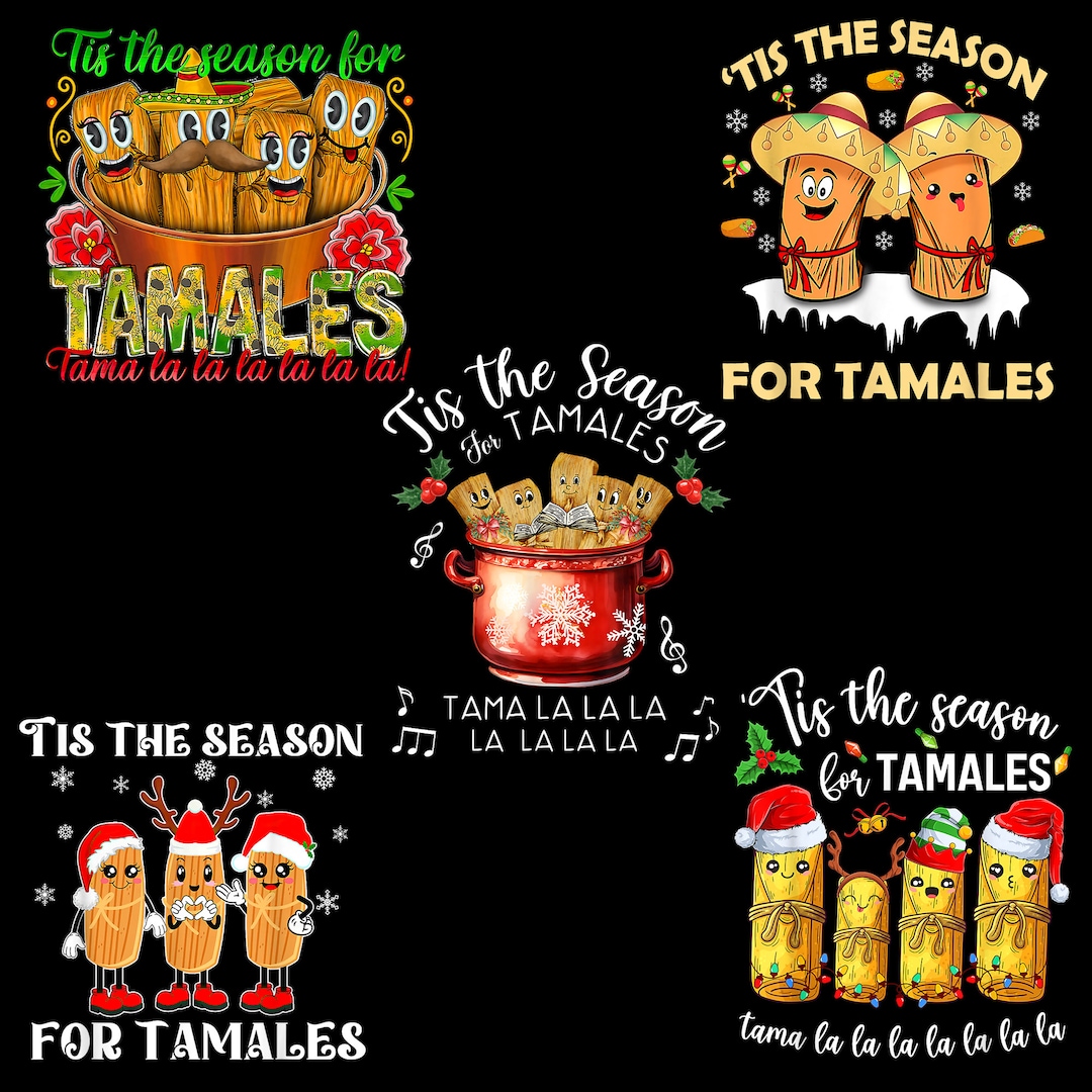 5 Tis the Season for Tamales Retro Mexican Food Holidays - Etsy México