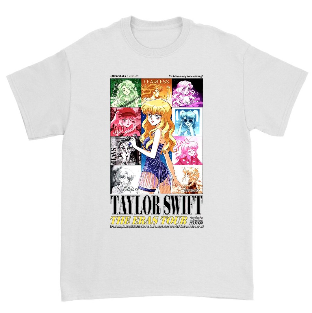 Taylor Moon Eras Tour Shirt, Sailormoon Eras Tour Shirt, Anime Cartoon ...