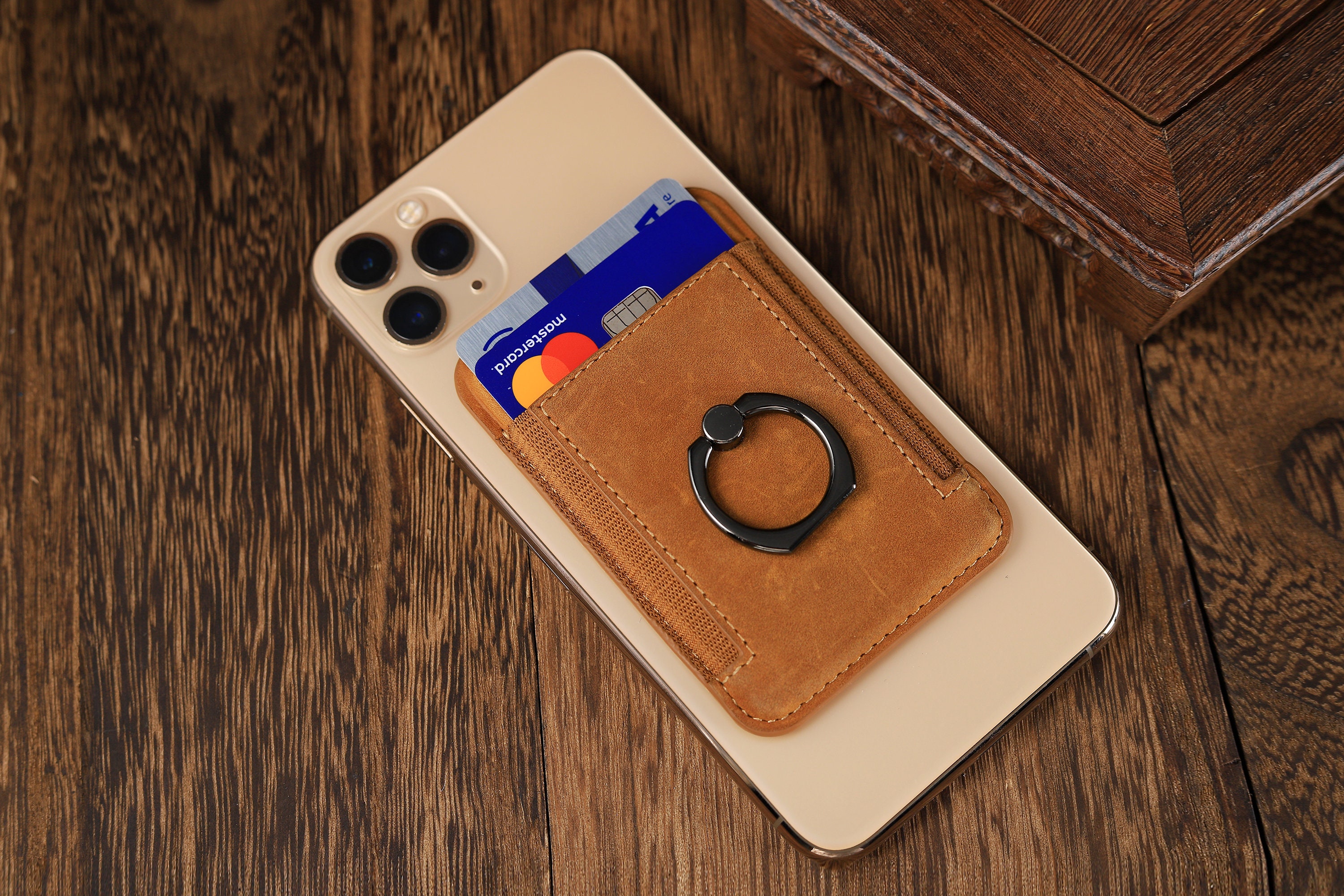 IPhone Magsafe Wallet .crazy Horse Leather Magsafe Walletmag - Etsy