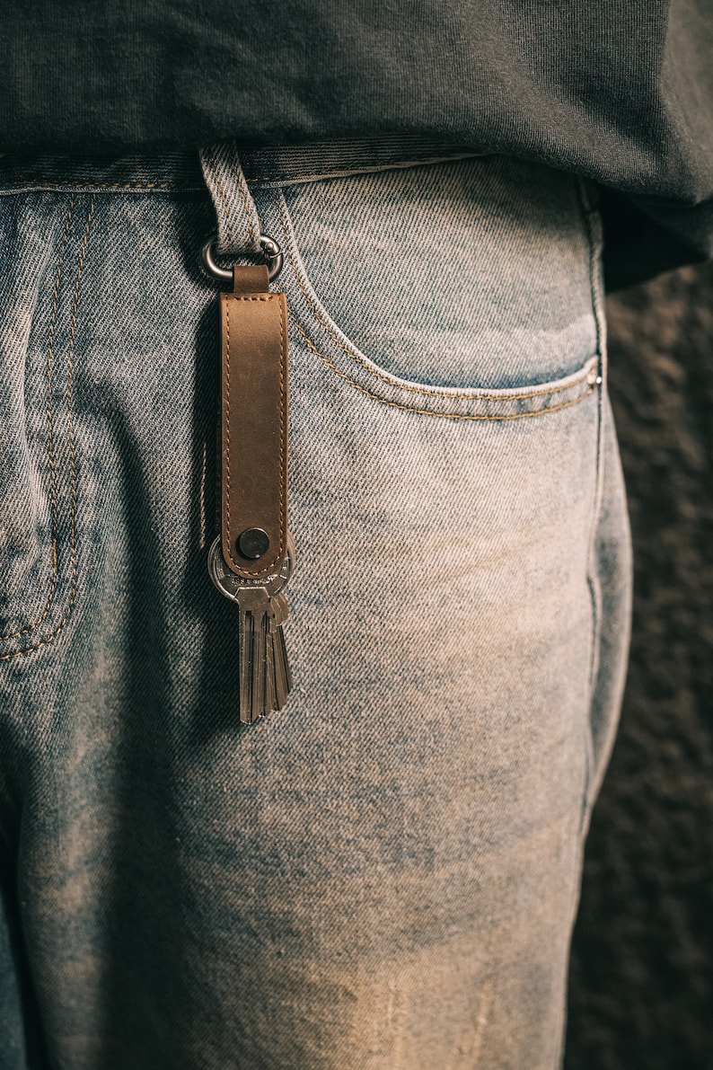 Personalized Leather Key Folder Holder crazy Horseleather Key Organizer ...