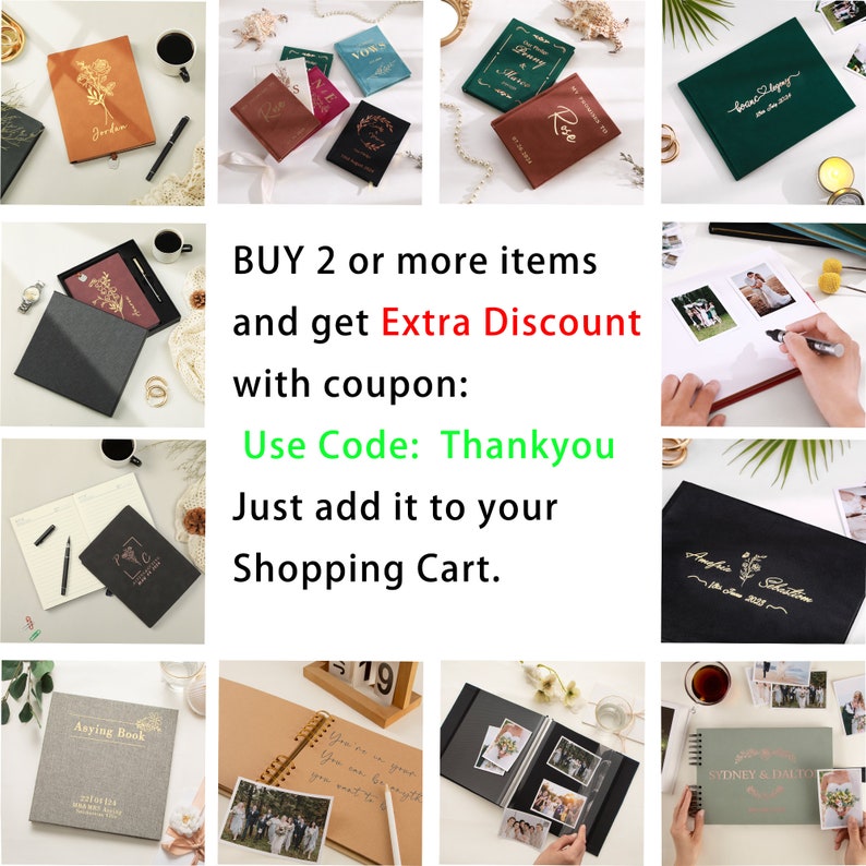 Velvet Vow Book Set / Wedding Vows / Real Gold Foil / Wedding Velvet ...