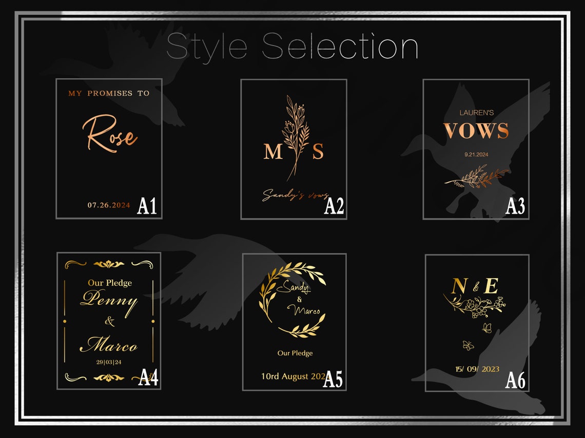 Velvet Vow Book Set / Wedding Vows / Real Gold Foil / Wedding Velvet ...