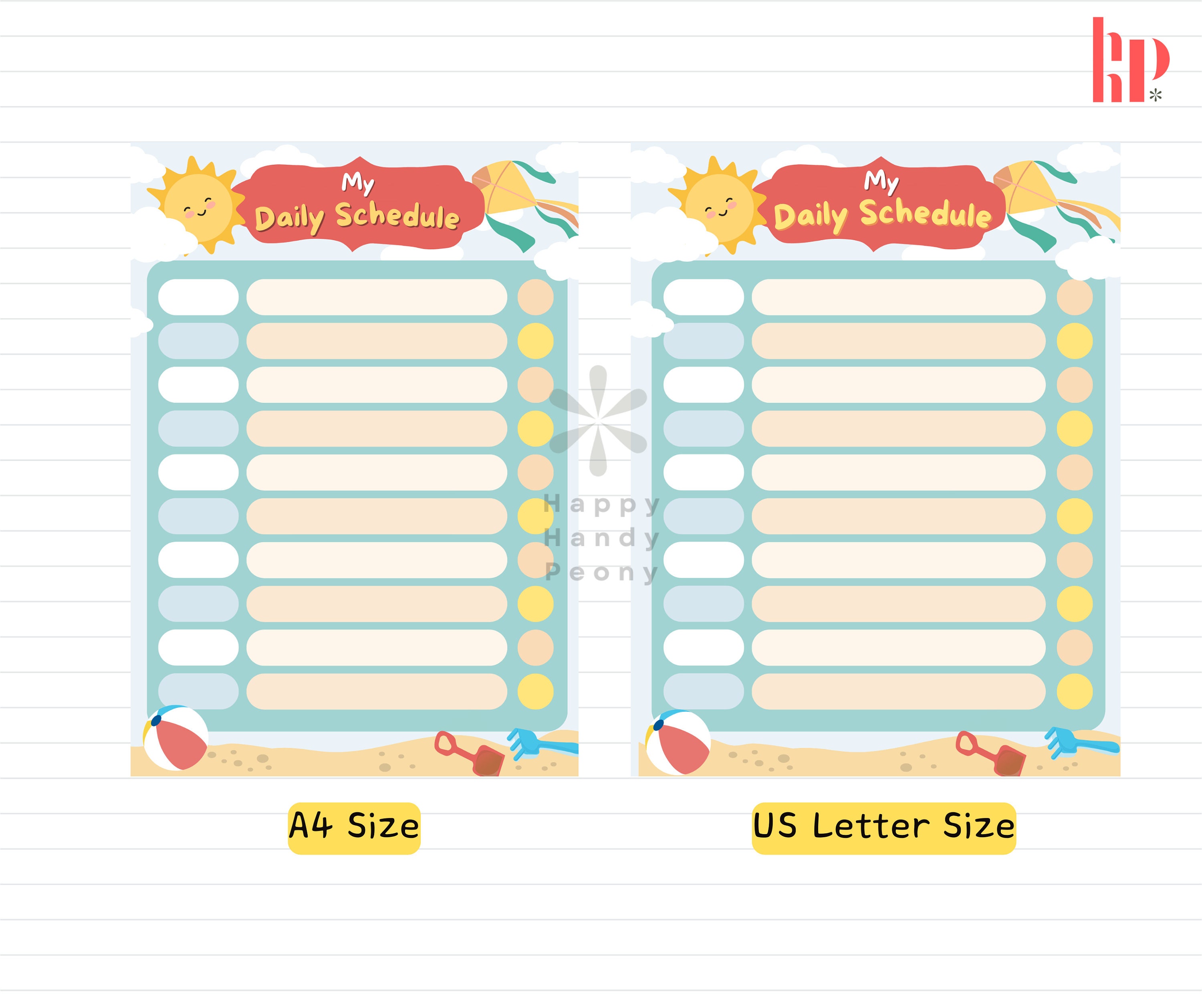 Printable Daily Schedule for Kids, Printable Homeschool Daily Routine ...