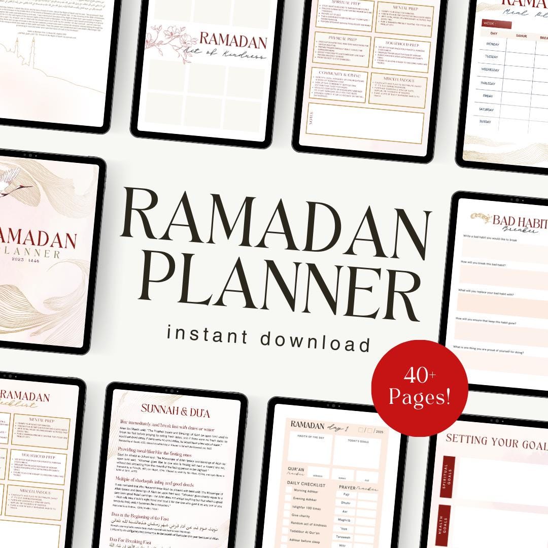 Ultimate Ramadan Planner 2025 With Daily Tracker, Meal Planner, Ramadan ...