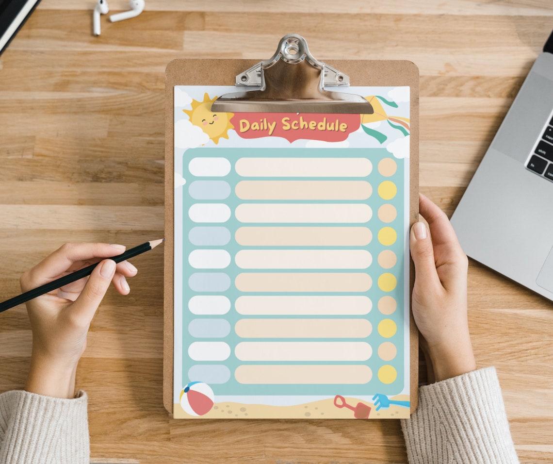 Printable Daily Schedule for Kids, Printable Homeschool Daily Routine ...