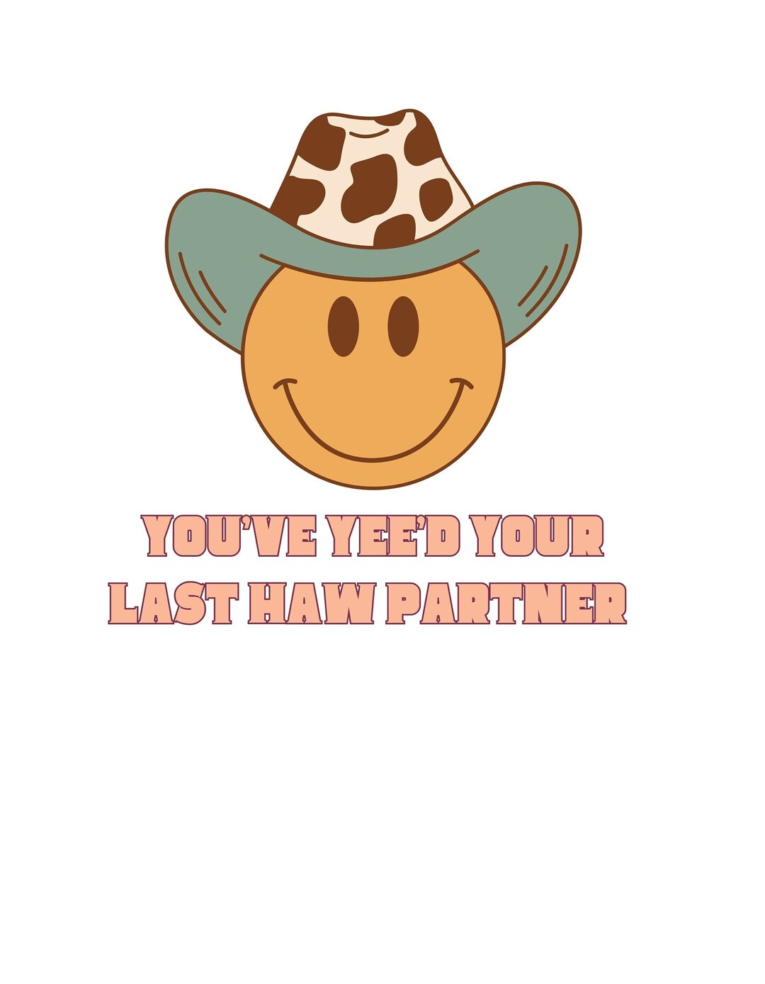 Cowboy Cowgirl Yee Haw Digital Download Background Graphic - Etsy