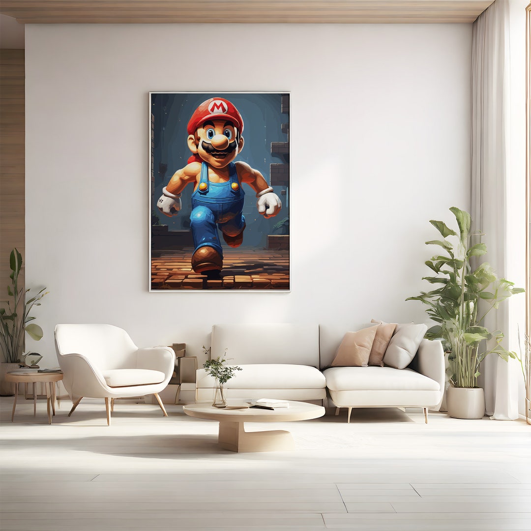 Playful Printable Super Mario Wall Art Super Mario Prints Super Mario ...