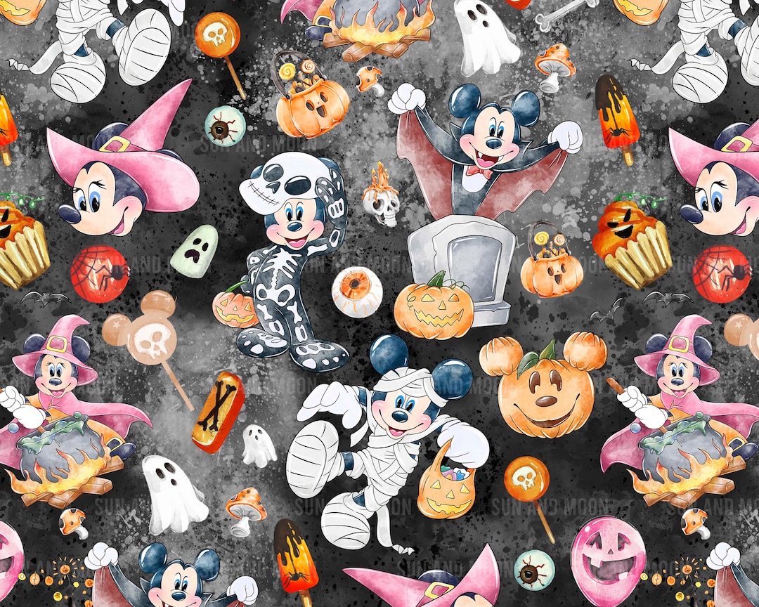 Spooky Seamless, Halloween Seamless Pattern, Halloween Digital Paper ...