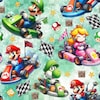 Mario Video Game Pattern, Super Bros Seamless Pattern, Bros Cartoon ...
