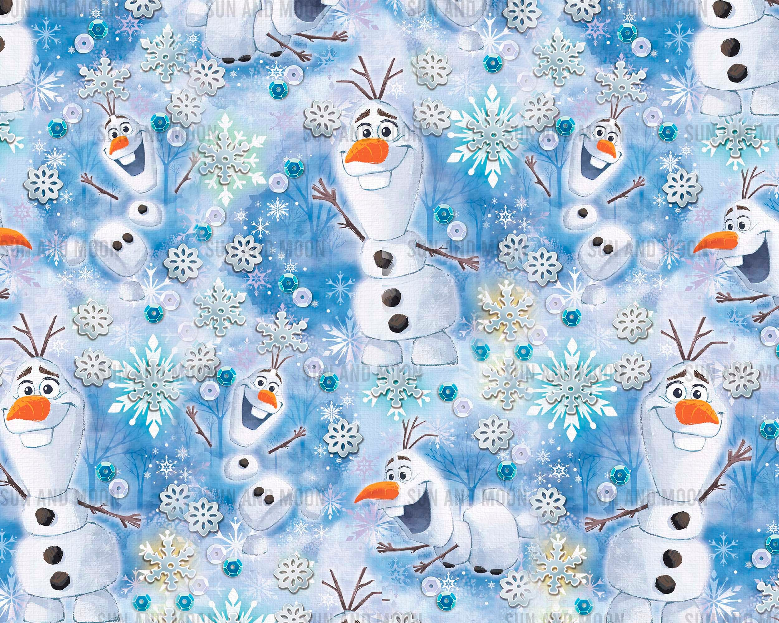 Olaf Seamless Pattern, Frozen Seamless Pattern, Olaf Digital Paper ...