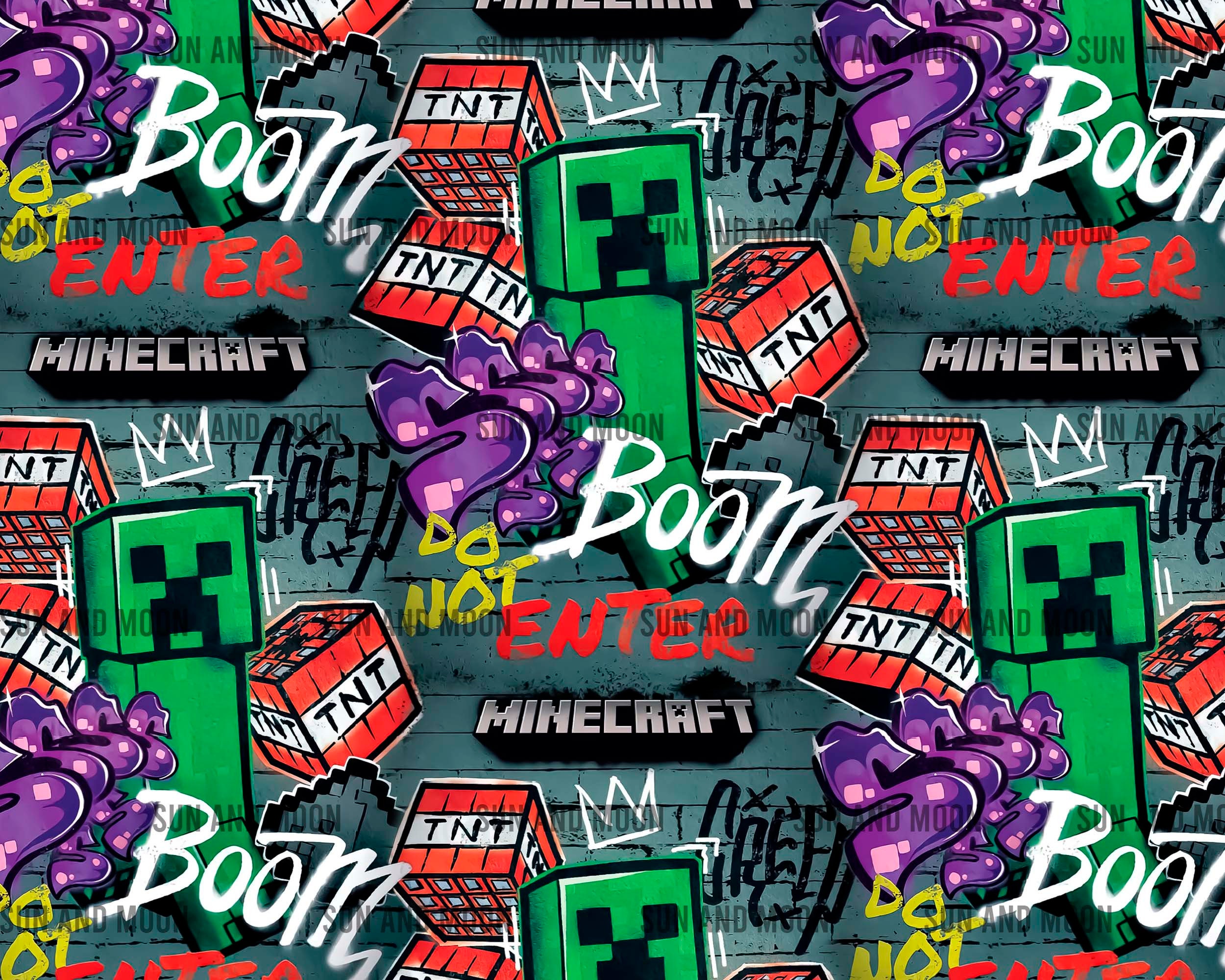 Creeper Seamless, Minecraft Digital Paper, Minecraft Seamless File ...