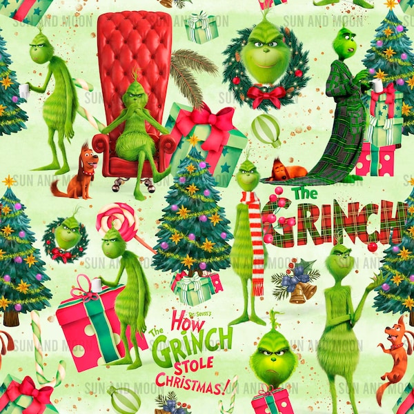 Preppy Grinch Wallpaper - Etsy