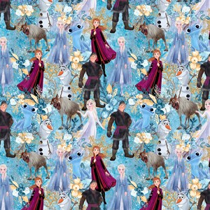 Frozen Digital Paper, Frozen Seamless Pattern, Frozen Tumbler Wrap ...