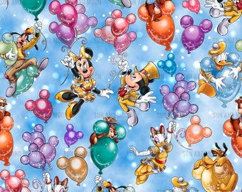 Mickey Seamless File, Cartoon Seamless Pattern, Cute Seamless Pattern ...