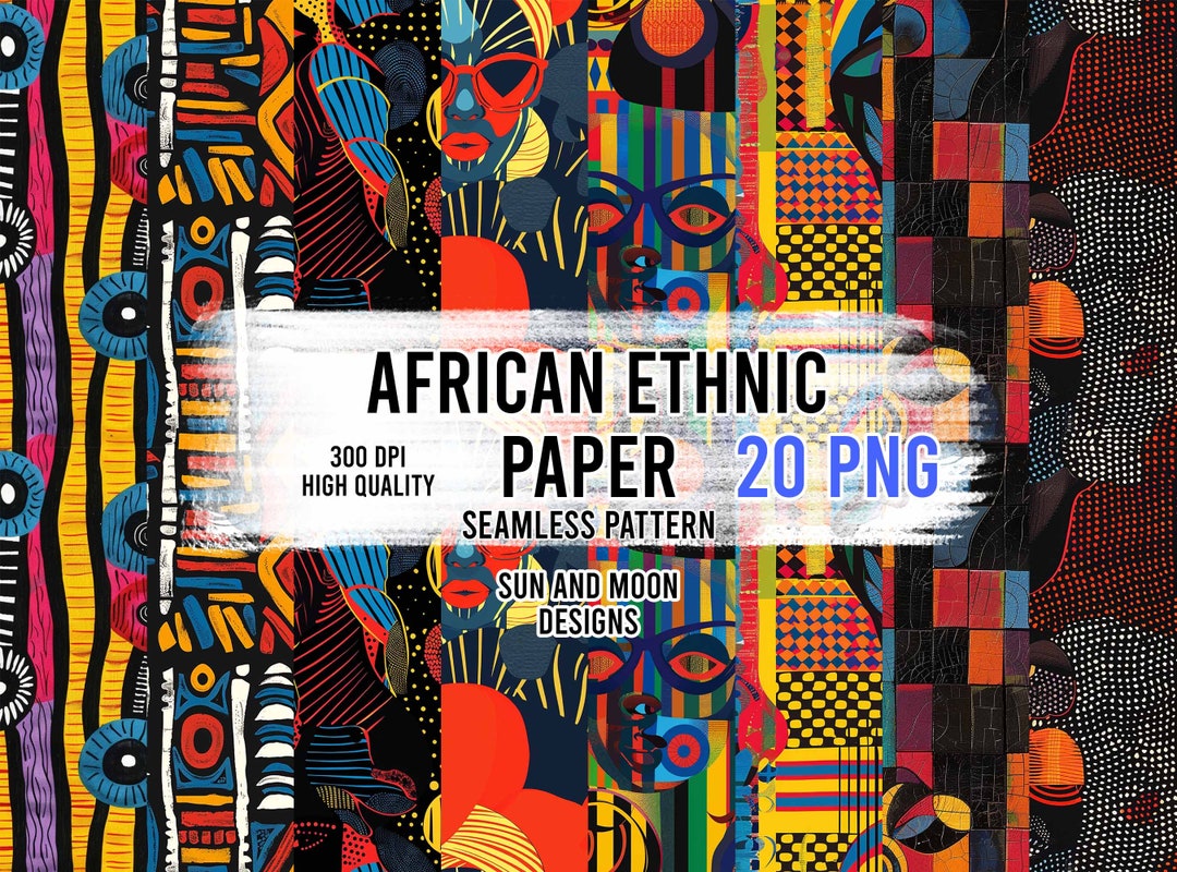 African Ethnic Paper, Kente Cloth Sytle Seamless Pattern, Traditional ...