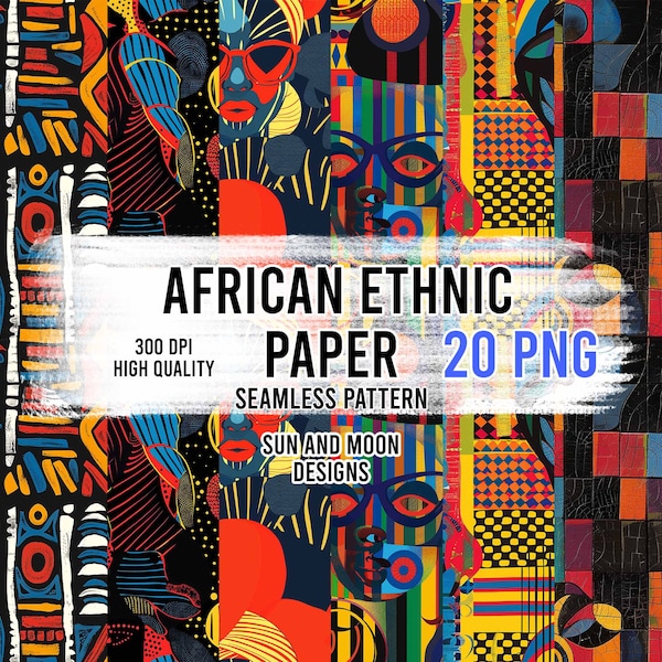 Kente Digital Paper - Etsy