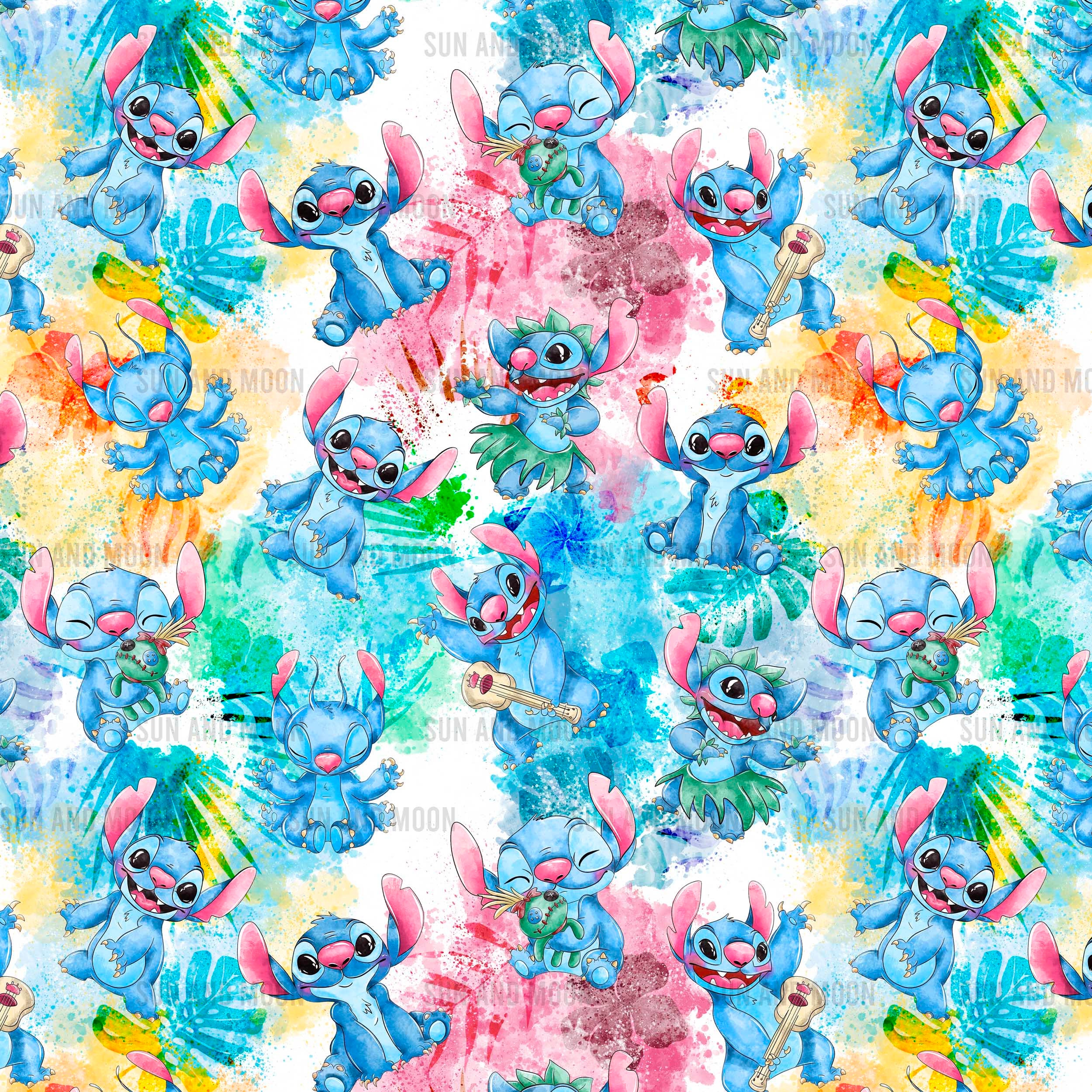 Stitch Sublimation File, Stitch Digital Paper, Stitch Summer Seamless ...