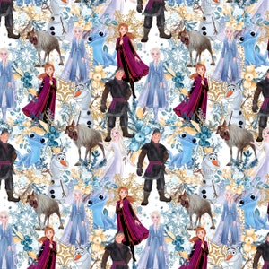 Frozen Seamless Pattern, Frozen Digital Paper, Frozen Tumbler Wrap ...