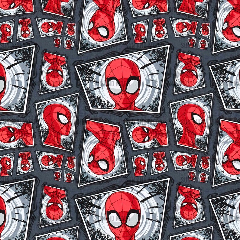 Super Heros Seamless Pattern, Cartoon Seamless Pattern, Spider Digital ...