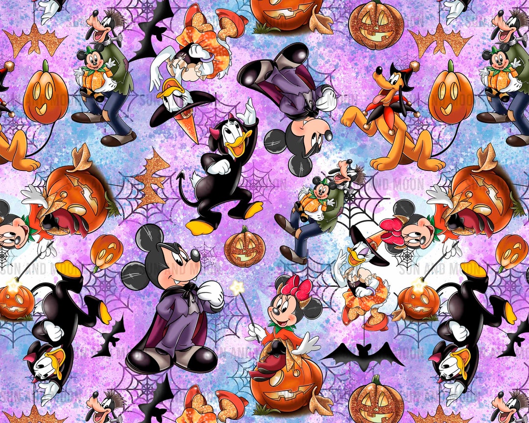 Halloween Friends Seamless Pattern, Spooky Seamless, Halloween Seamless ...