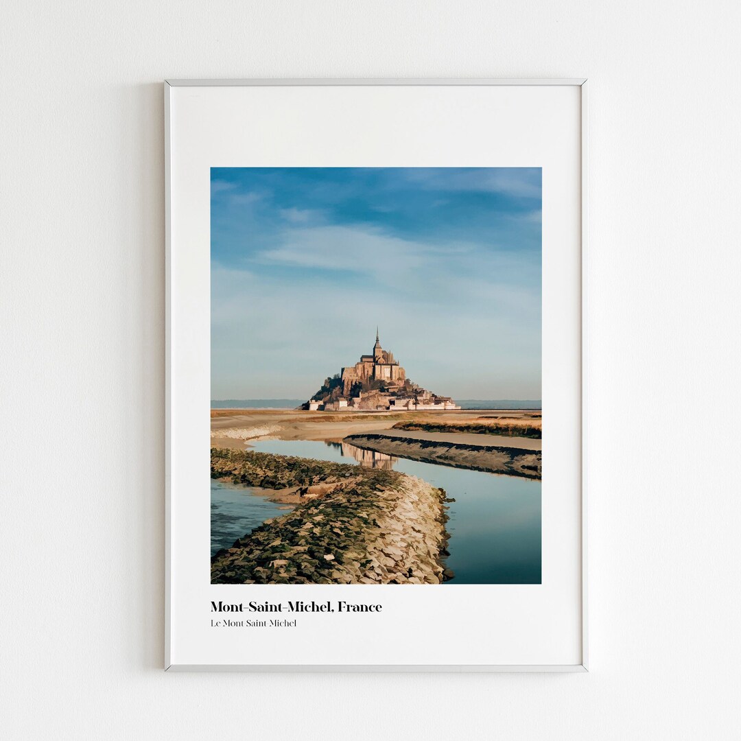 Mont-saint-michel France Travel Poster, Mont-saint-michel France Wall ...