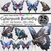 Cyberpunk Butterfly Digital Clipart Instant Download Bundle - Etsy