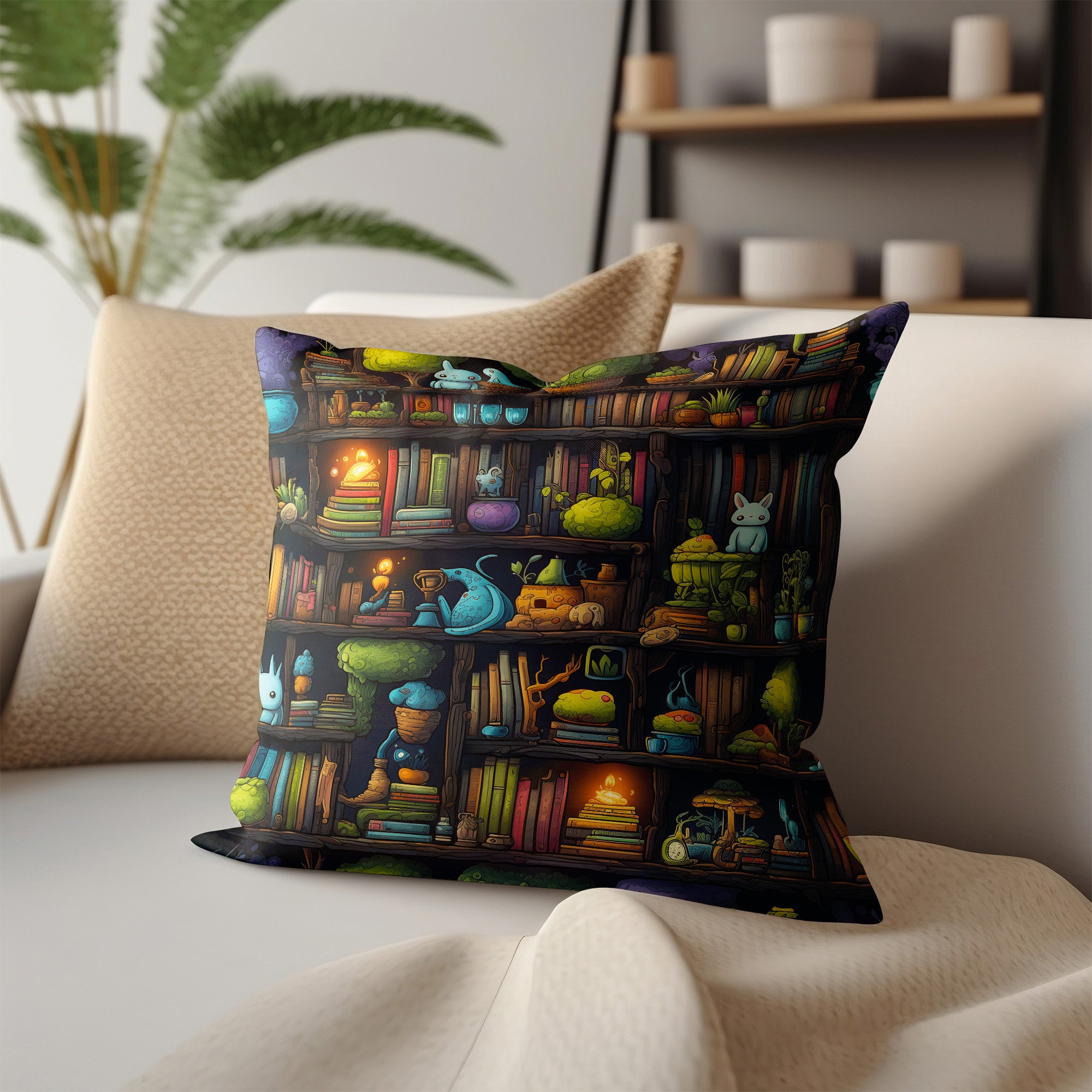 Fantasy Bookshelves Seamless Pattern Bundle Digital Papers Printable ...