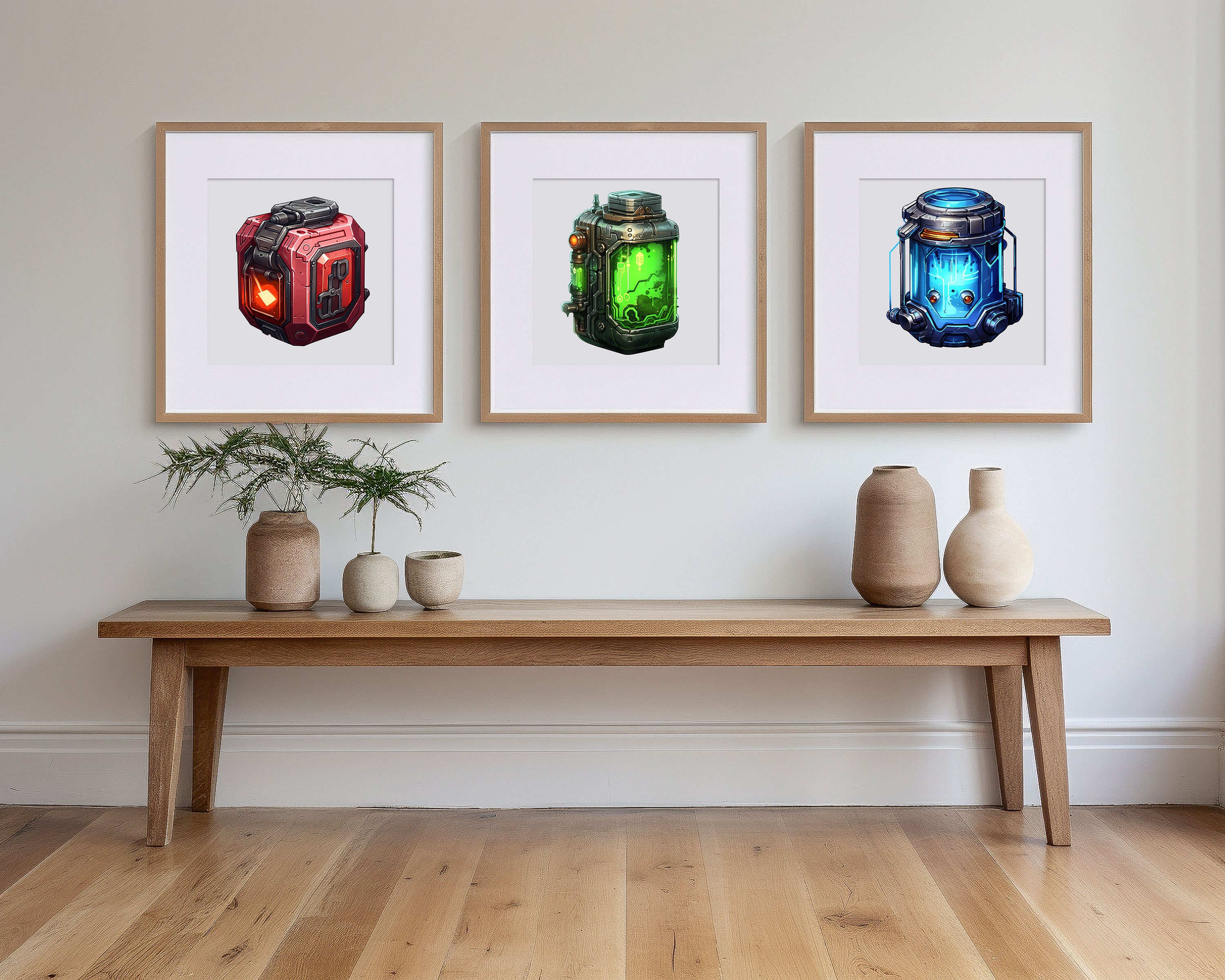 Cyberpunk Potions & Power-ups Digital Clipart Instant Download Bundle ...