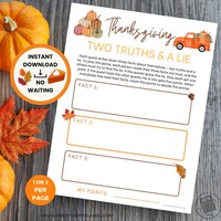 Who is Most Like a Turkey Game Printable, Funny Thanksgiving Party Game ...