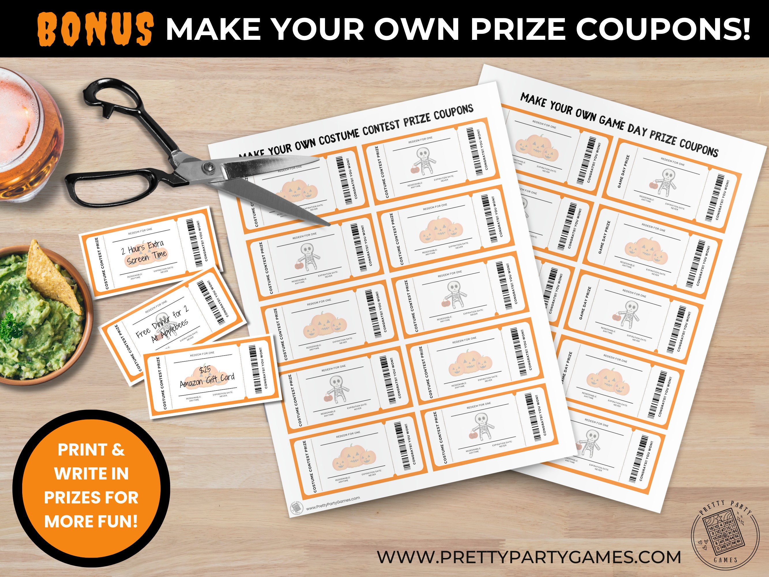Best Halloween Costume Contest Awards Printable With Ballots & Prizes ...